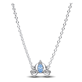 Colar Disney Cinderela carruagem azul