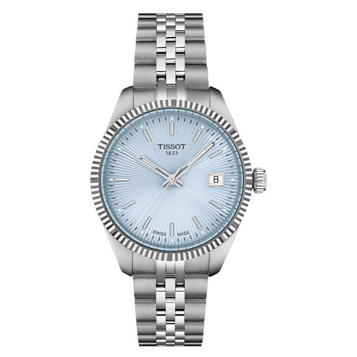 Tissot Ballade Qtz 34mm ice blue/stl